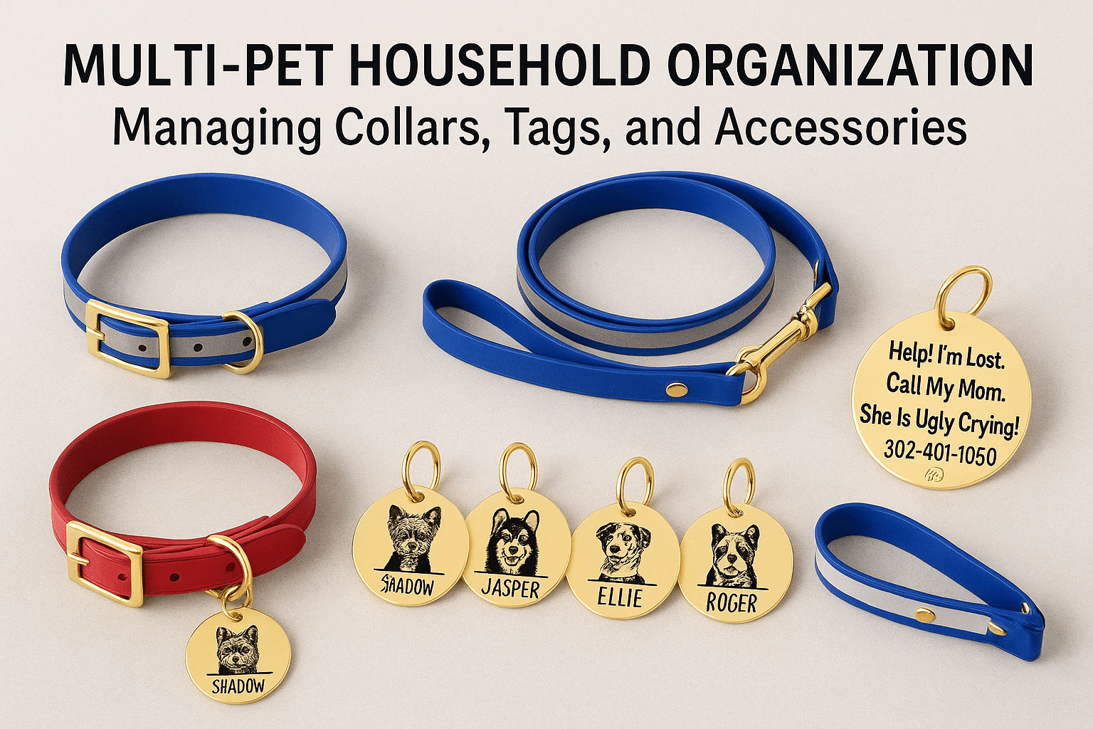 Multi-Pet Organization: Managing Dog Collars, Tags & Gear – PawFurEver