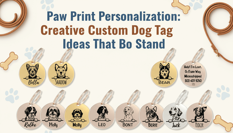 Paw Print Dog Tags: Creative Custom Pet ID Design Ideas – PawFurEver
